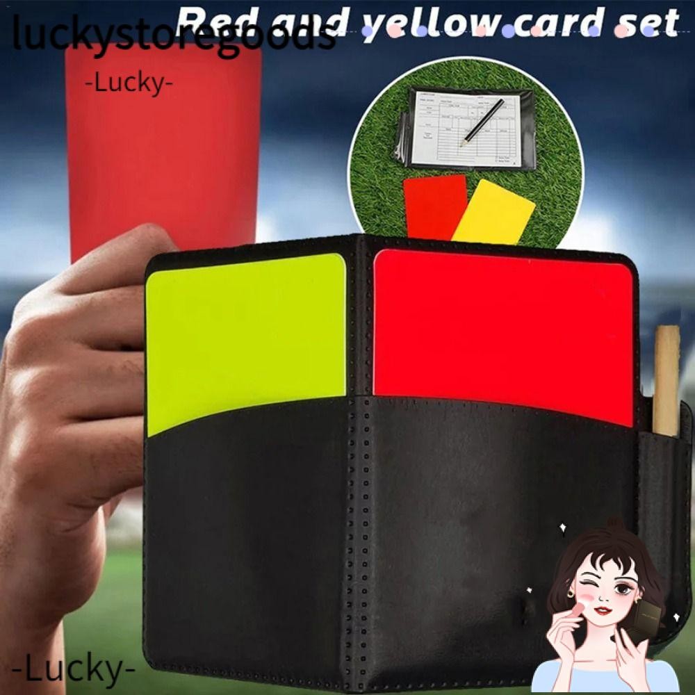 LUCKY Recording Paper, Fluorescent With Leather Wallet Football Red and ...
