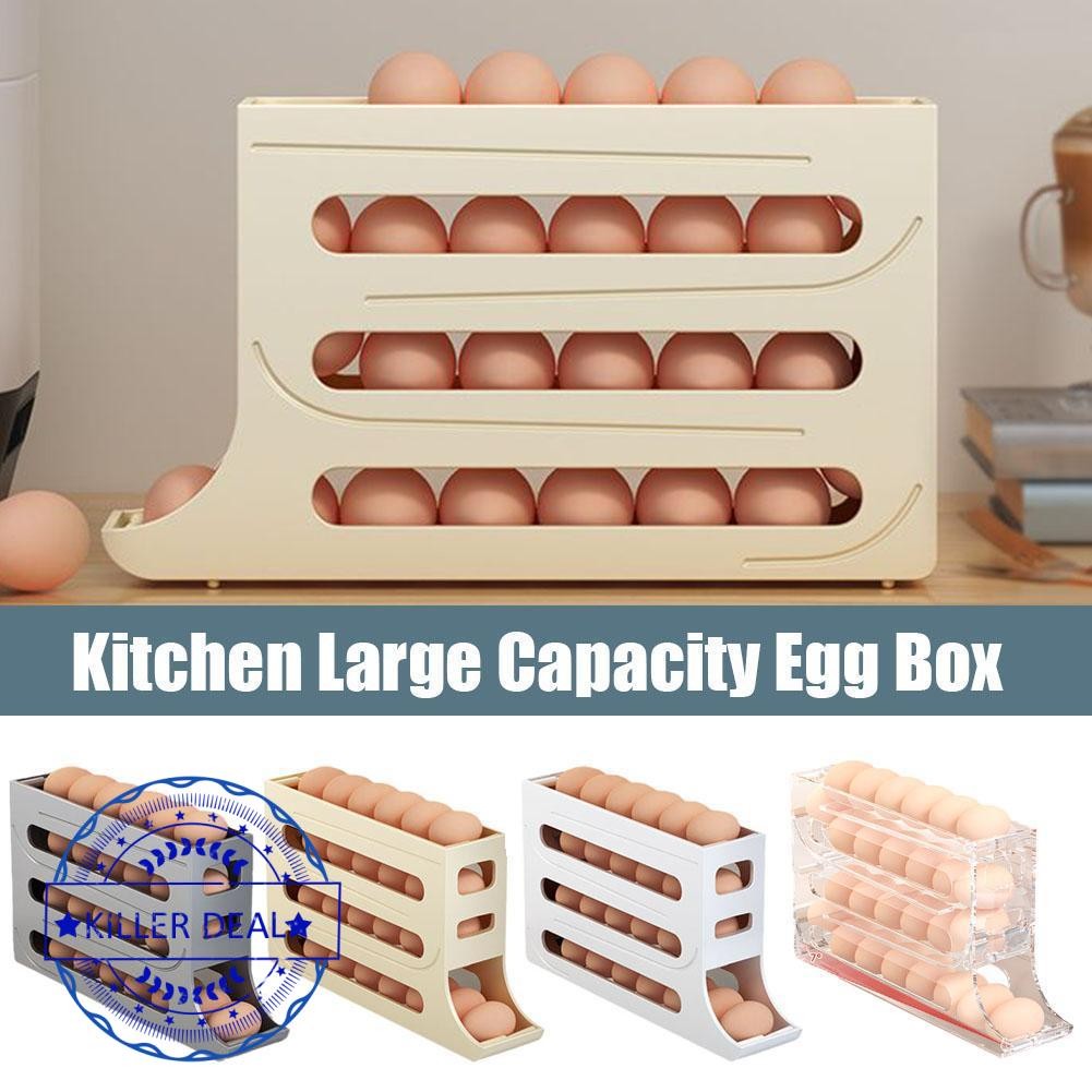Egg Storage Box Refrigerator Side Door Organizer Food Special Storage ...