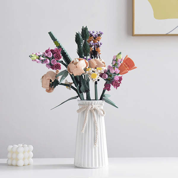 lego flower lego brick Sejambak Lego 10280 sepadan dengan pasu seramik ...