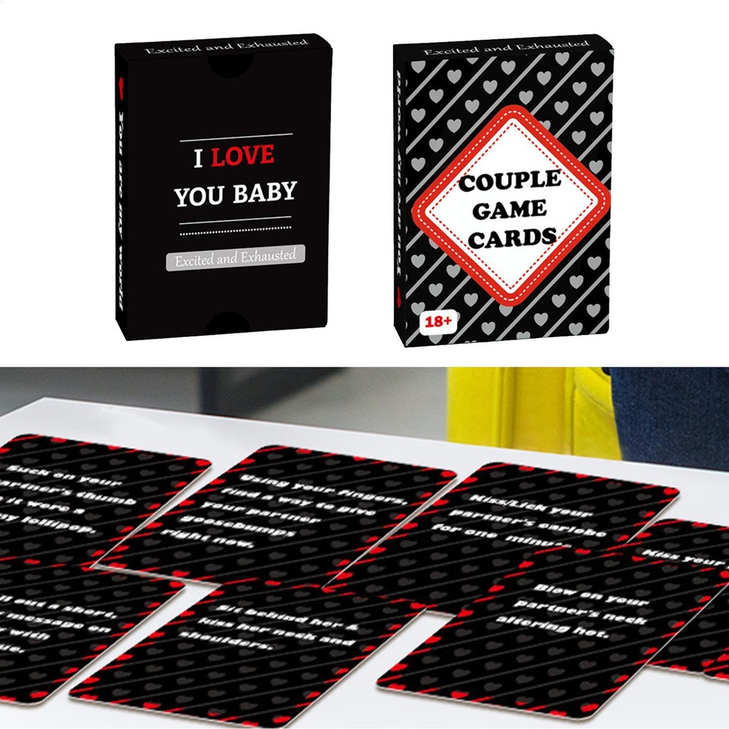 Couple Card Game Tabletop Card Game for Date Night Couples 50 Sheets ...