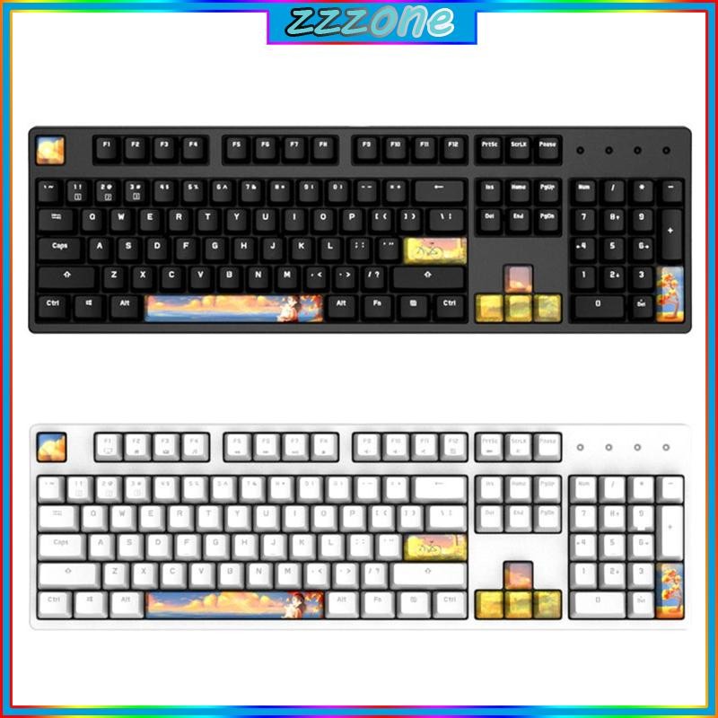 zzz 8 Keys OEM Profile Custom Keycaps PBT Dye Sub Space Enter ESC Keys ...