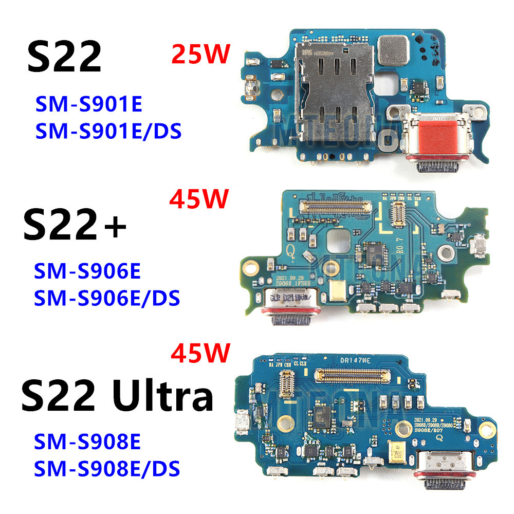 Charging Port Board Flex For Samsung Galaxy S22 Plus Ultra S901E S906E ...