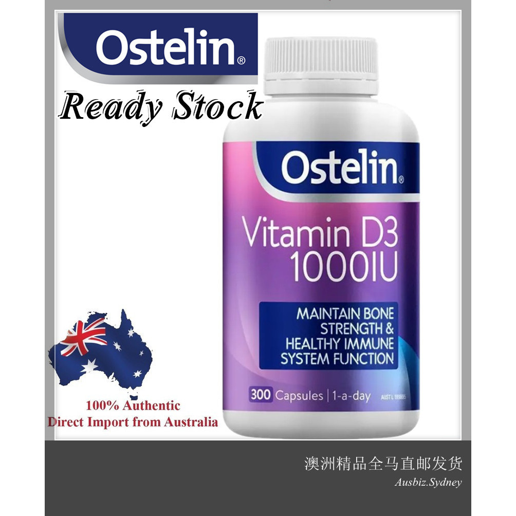 [Ready Stock EXP: 03/2027] Ostelin Vitamin D3 Vitamin D 1000IU ( 300 ...