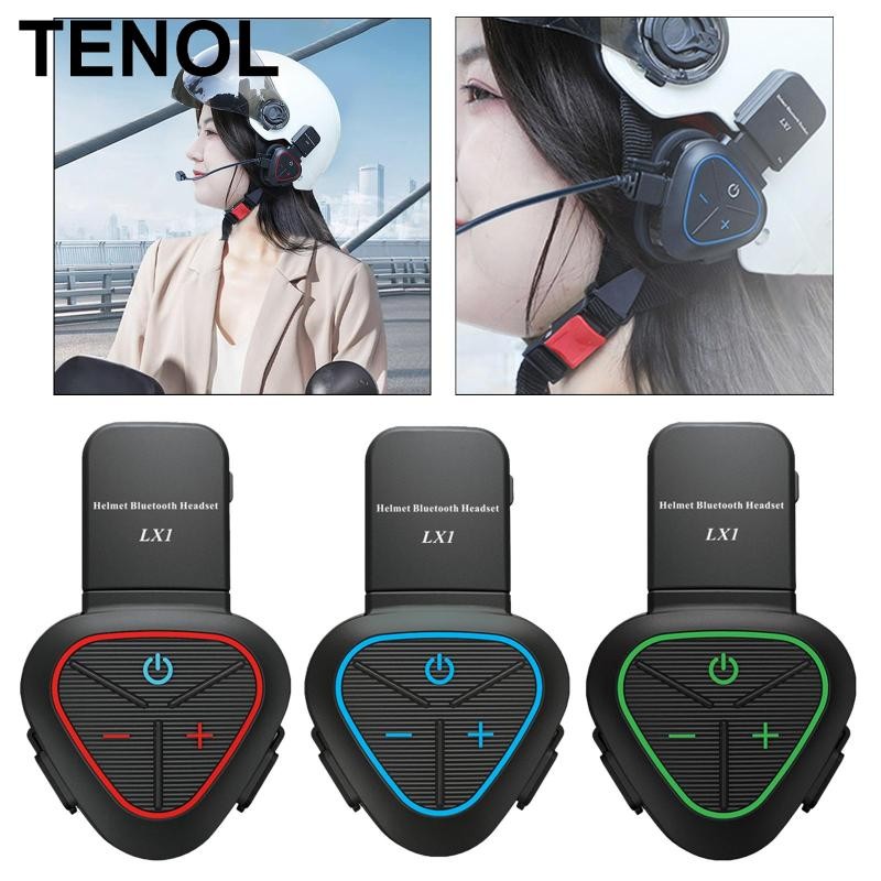 TENOL Motorcycle Helmet BT Headset Outdoor for Music Intercom ...
