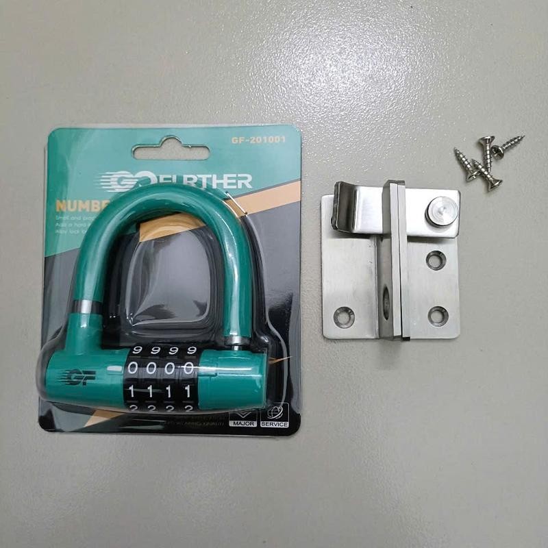 [LARGE Lock] Digital lock and door latch Combo, U-shaped digital lock ...