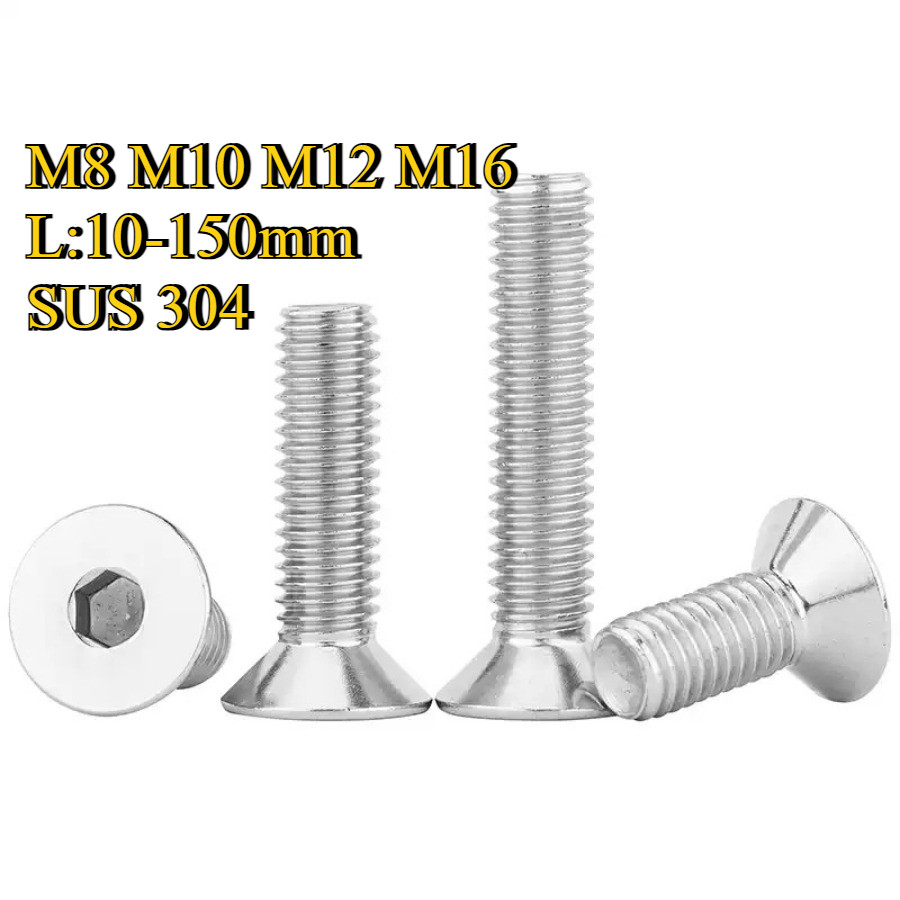 CSK Allen Screw/Stainless Steel 304 Socket Countersunk Flat Head bolt ...