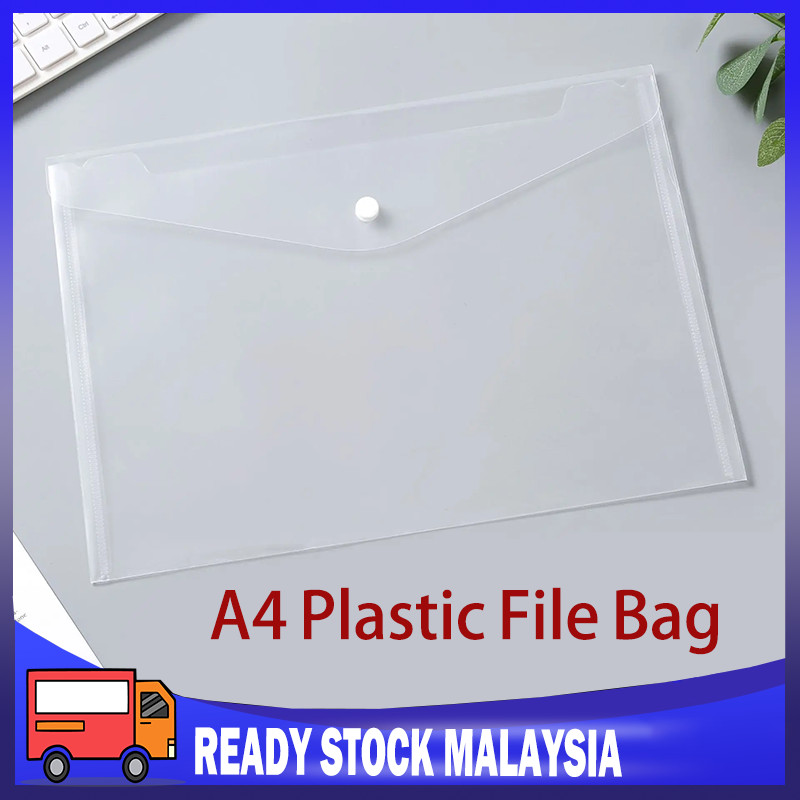 Waterproof File Folder High Quality A4 Plastic File Bag Transparent ...