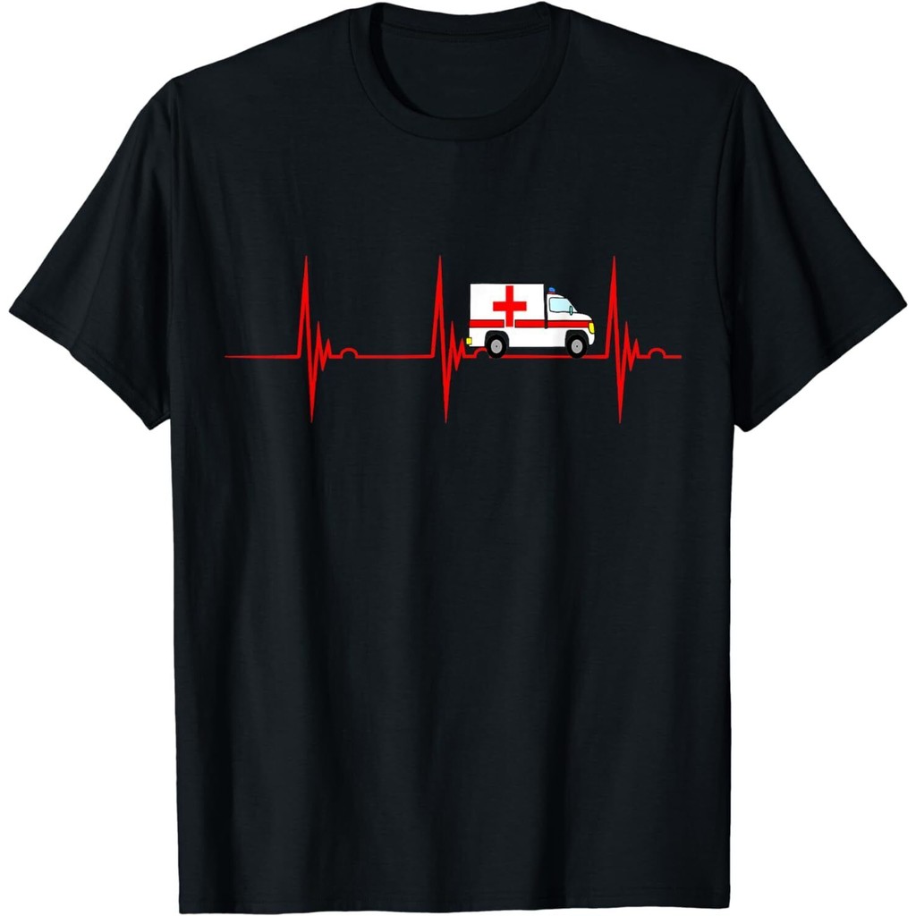 Ambulance Emergency Services Ekg Medical Gift Idea Tee T-Shirt | Shopee ...