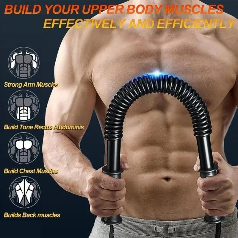 10KG-60KG Spring Grip Bar Male Arm Muscle Exerciser Home Outdoor ...