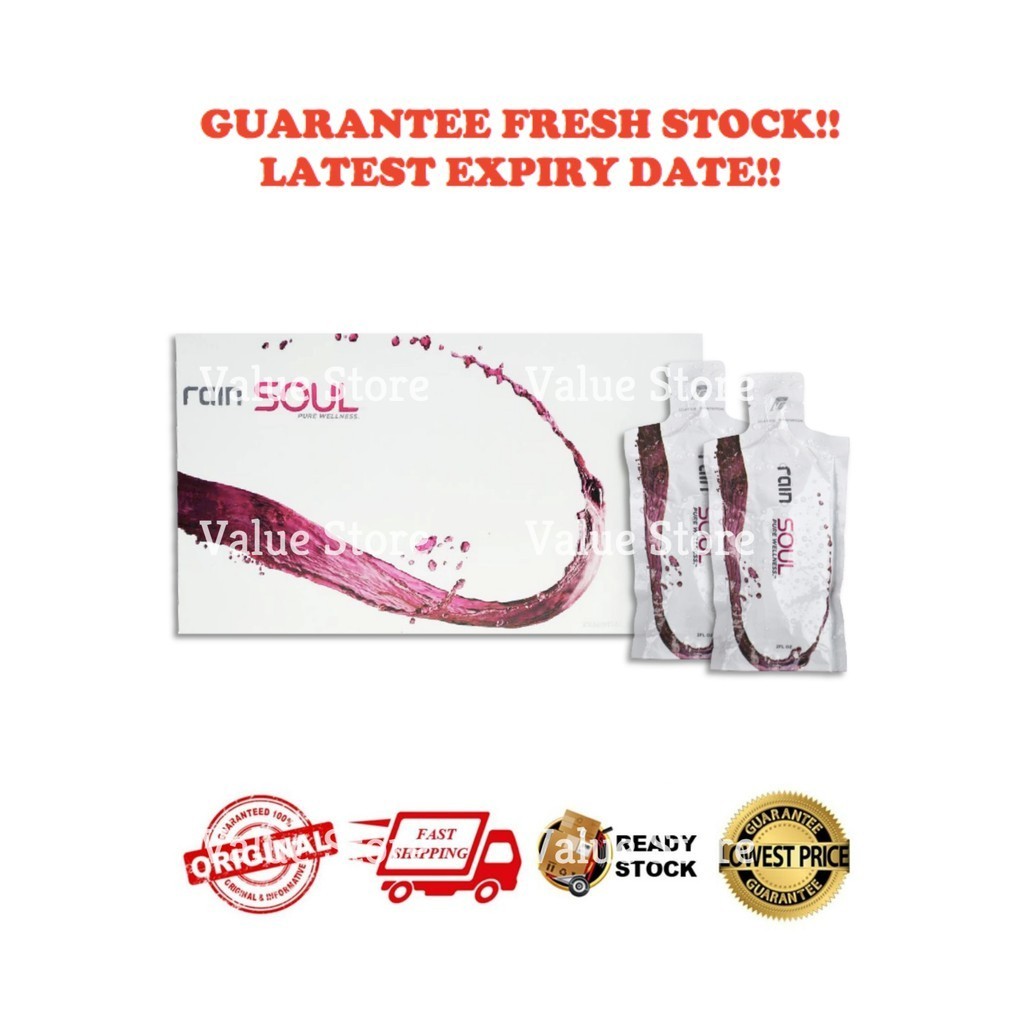 (2 boxes) Rain Soul Pure Wellness 2 boxes (60ml x 60 packets) | Shopee ...