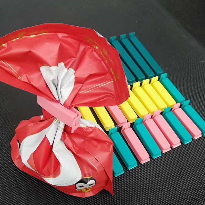 REUSABLE 30PCS SEAL CLIP FOOD CLIP PLASTIC SEALER PENYEPIT PLASTIK SEAL ...