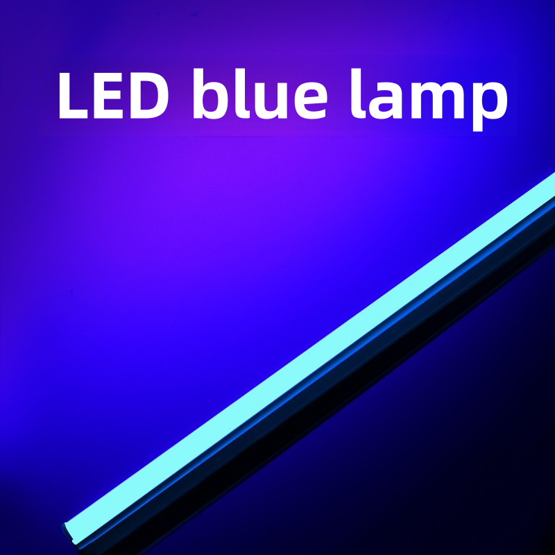 Blue Light Tube t5 Light Tube Atmosphere Long Strip Luminous Ice Blue ...