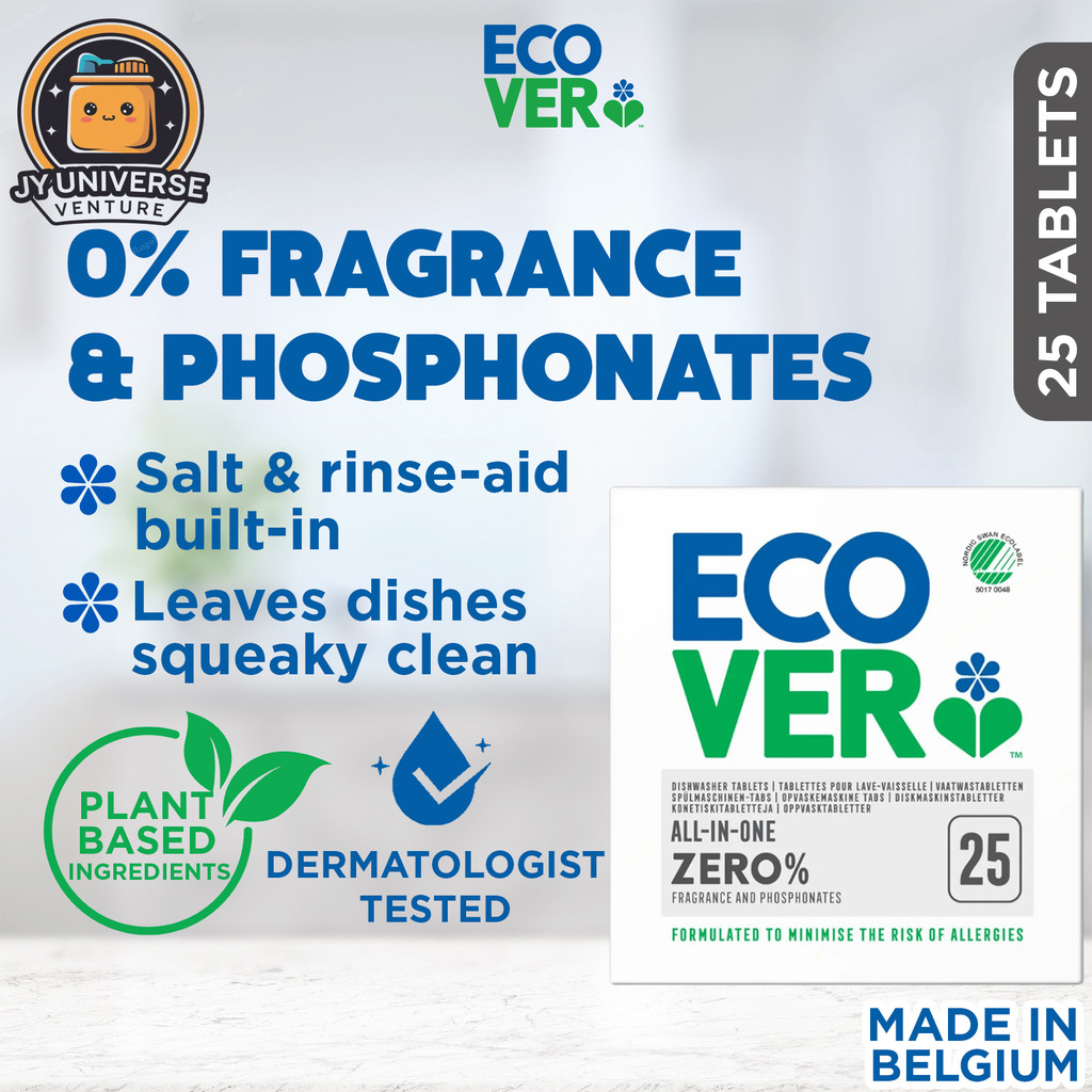 Ecover ZERO Dishwasher Tablets 25s | Shopee Malaysia