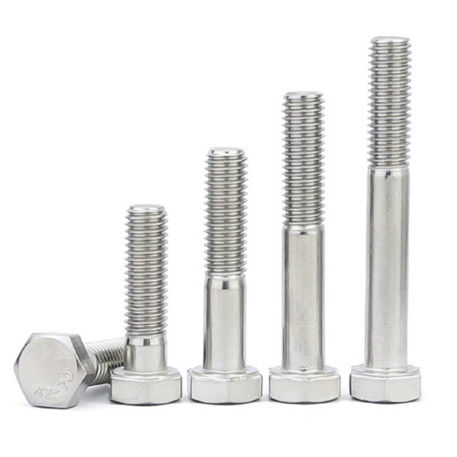 304 Stainless Steel Half Thread External Hexagon Bolt Extended Half ...