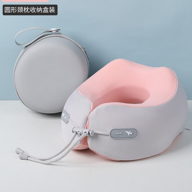 Travel Pillow U-Shaped Airplane Premium Memory Foam Neck Pillow ...