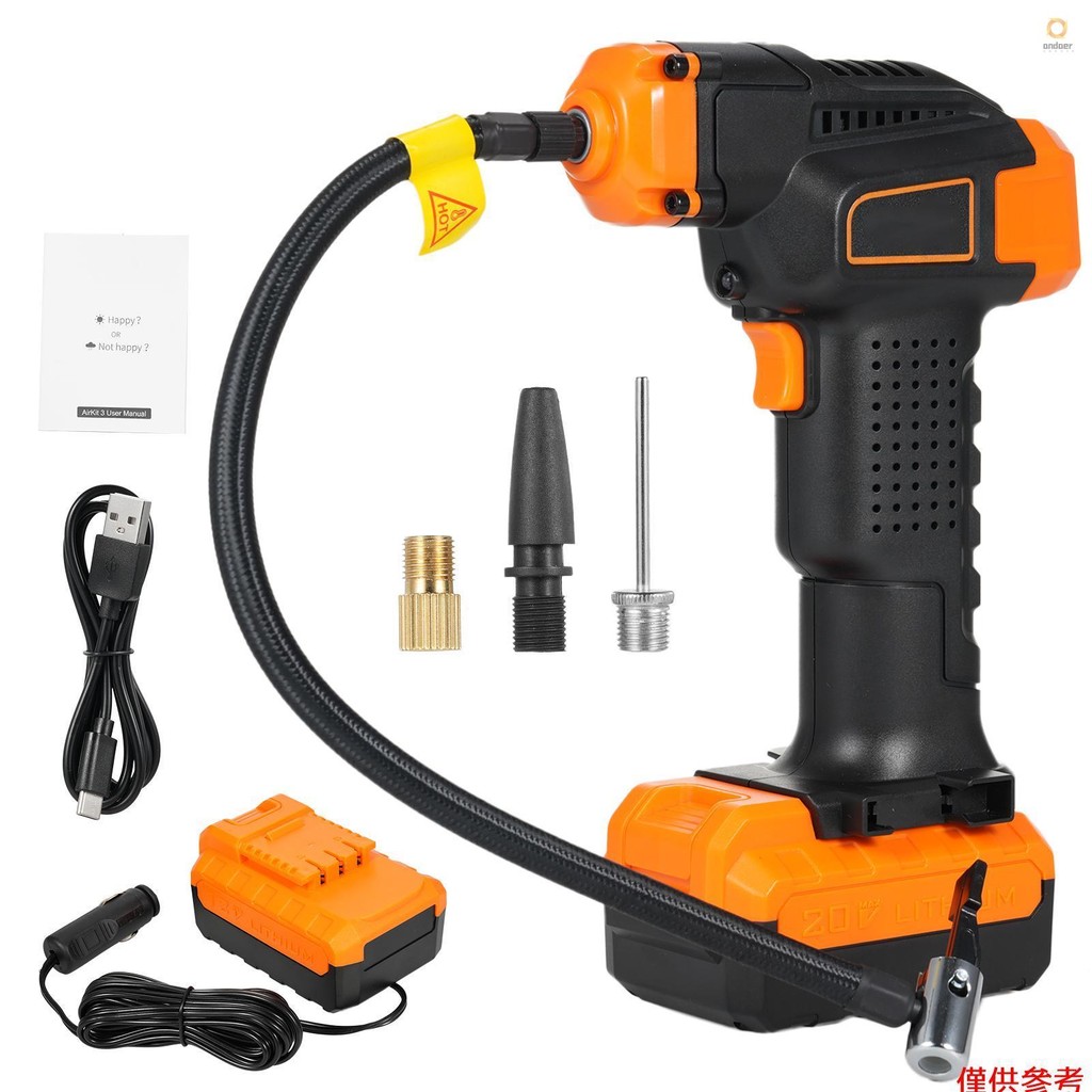 20V Cordless Tire Inflator Fast Air Compressor, 150PSI Portable ...
