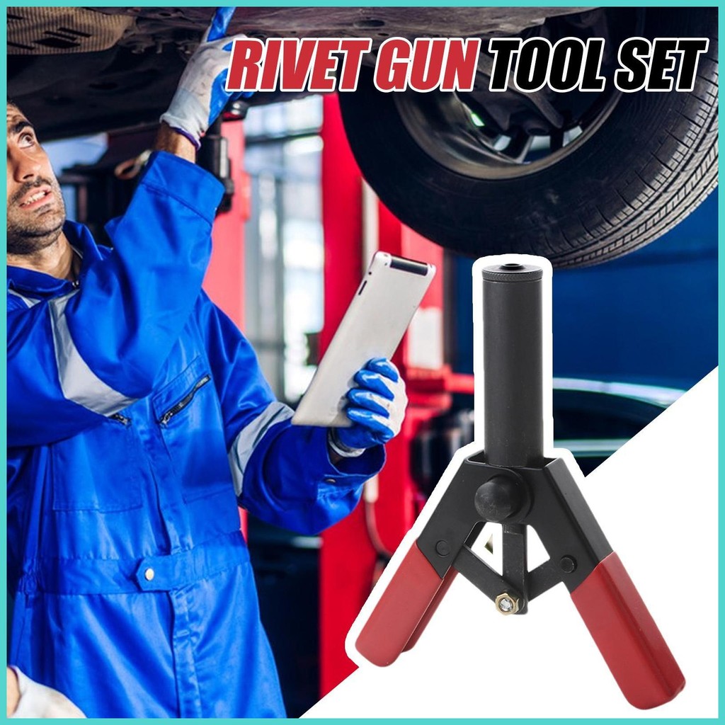 Manual Riveter Tool Car Riveter with 40Pcs Nylon Blind Rivets ...