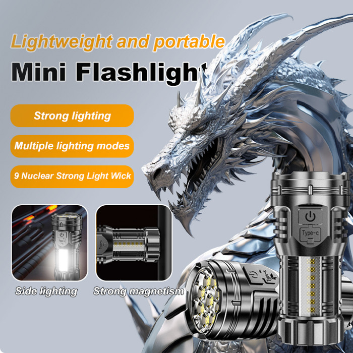 [High Brightness/Long Shot Range] Outdoor Portable Flashlight ...