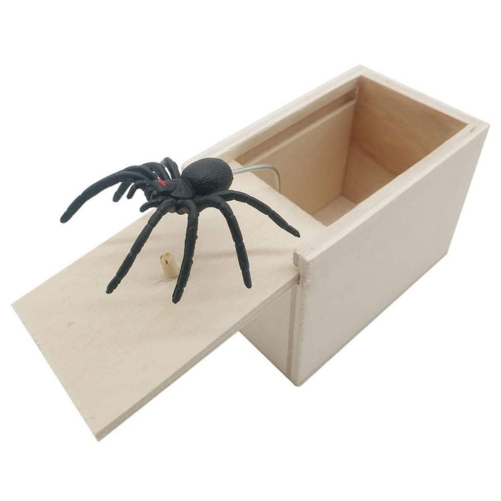 Spider Prank Toy Handcrafted Wooden Prank Box Handmade Realistic Tricky ...
