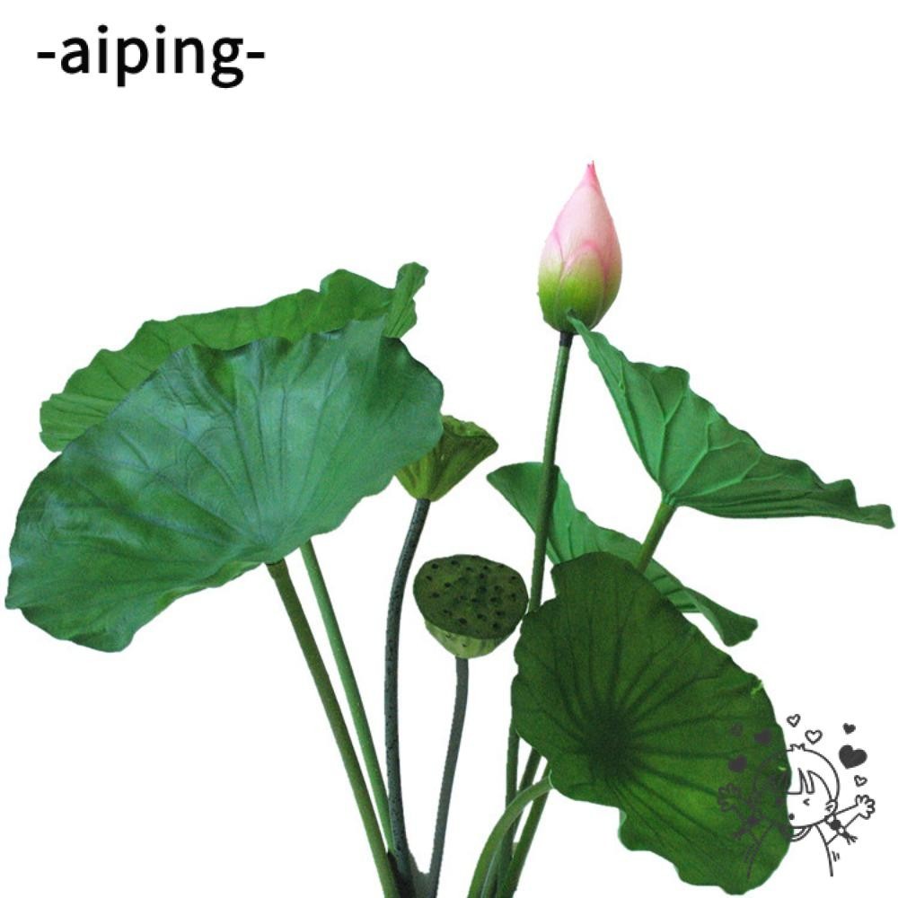 AIPING1 Artificial Flower, Landscape Long Stem Artificial Lotus ...