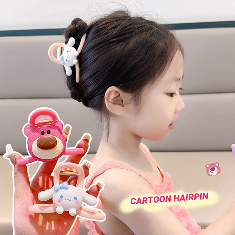 Cute Kuromi Hair Clamp for Kids Girl Hair Clip Back Head Shark Clip ...