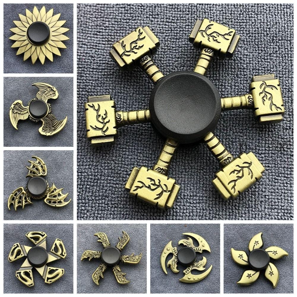 WANPX Fidget Spinner, Metal ADHD Anxiety Finger Spinner, Office Desk ...