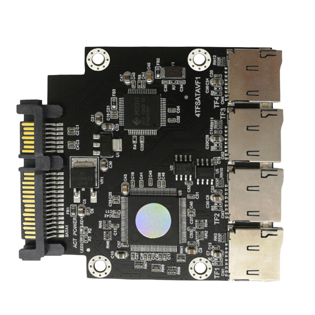 [Deceble.my] 4-Port TF/SD Memory Card To SATA Adapter Stable Transmit SD/TF To SATA Electronic ...