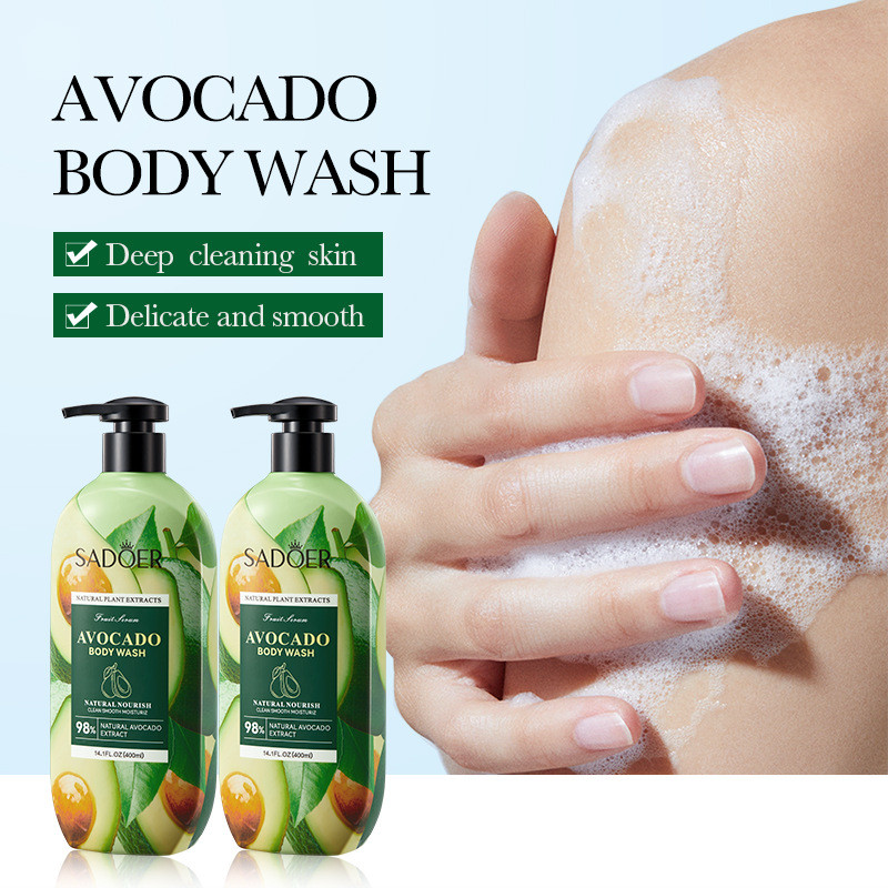 SADOER Avocado Body Wash Cleansing and Gentle Exfoliating Body Wash | Shopee Malaysia