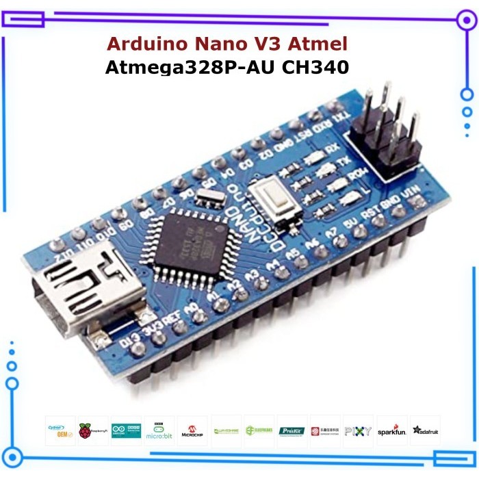 Gb99 Arduino Nano V3 Atmel Atmega328P-AU CH340 | Shopee Malaysia