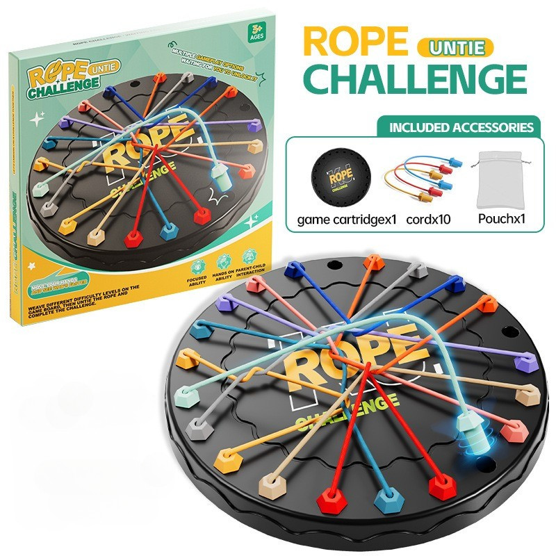 Breaking The Rope Challenge Puzzle Toy Board Game Children's Rope ...