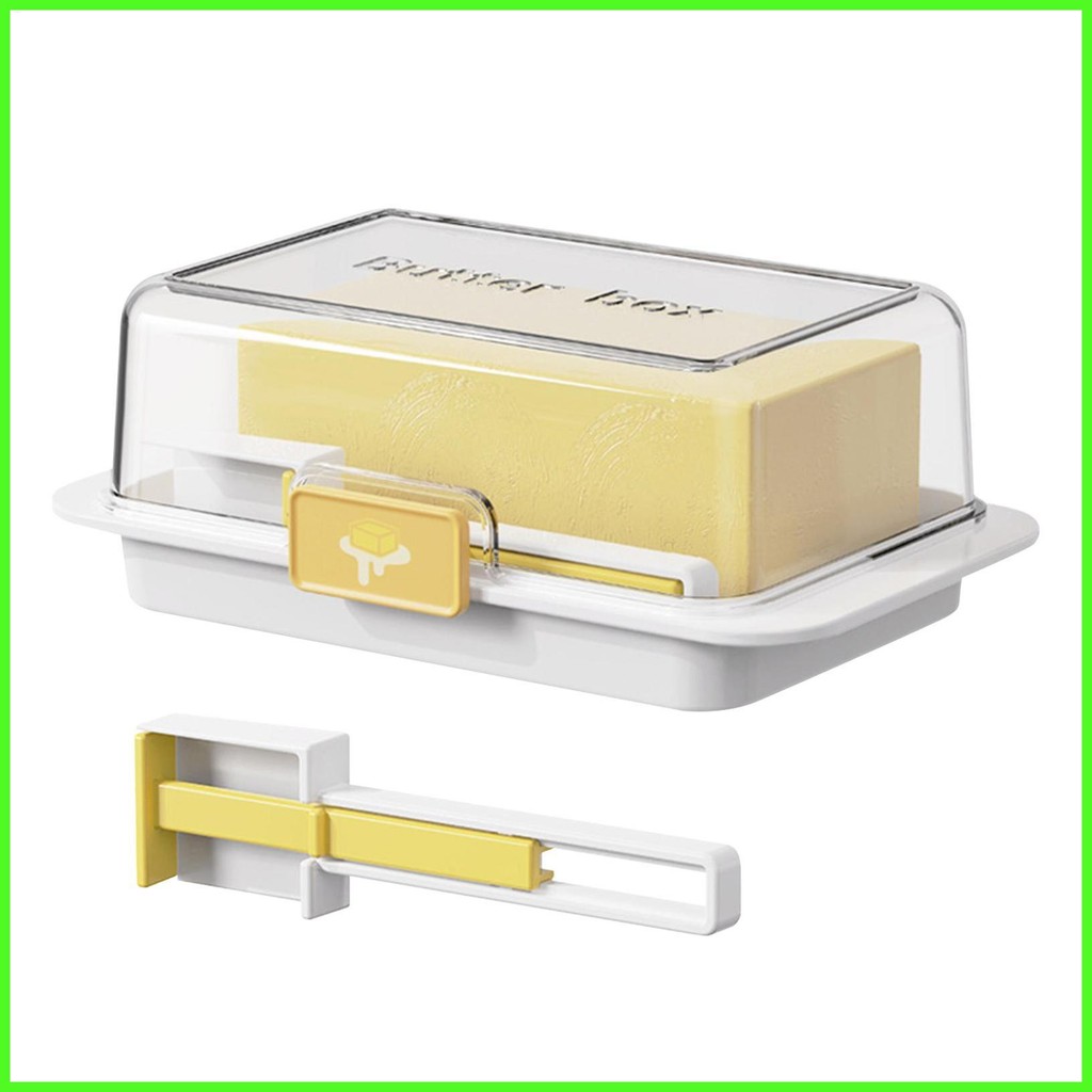 Counter Butter Keeper Airtight Covered Butter Dish Container Easy Scoop ...