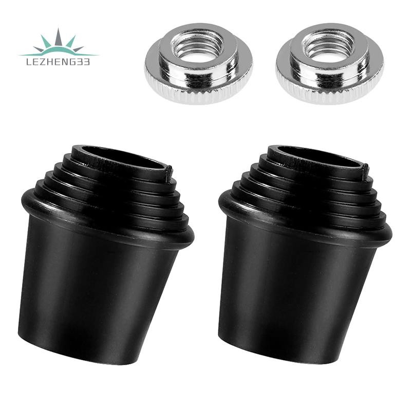 2 Packs Bass Drum Spur Feet, Bass Drum Legs Threaded Rubber Foot with ...