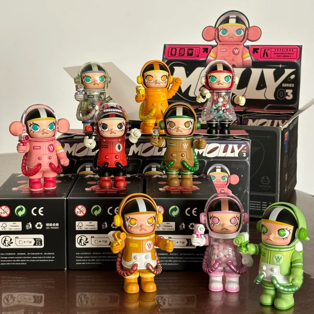 MEGA SPACE MOLLY 100% Anniversary Series V3 Blind Box New Year Gift ...