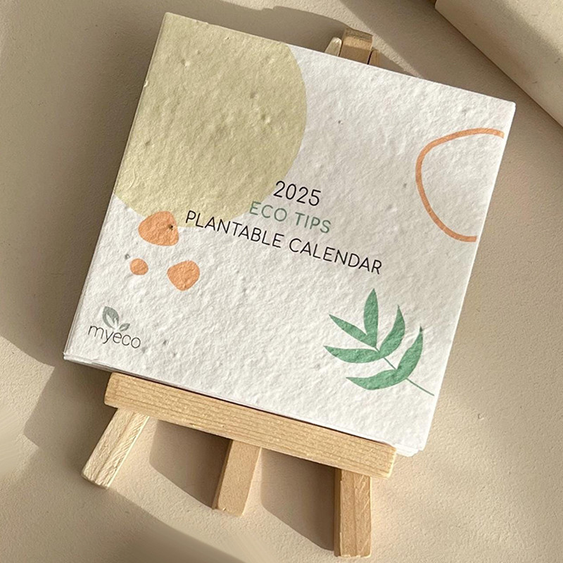 { MY Fashion } Plantable Seed Calendar 2025, Modern Greenery Calendar ...