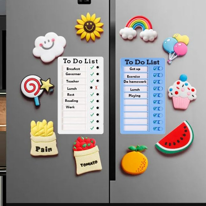 4Pcs Dry Erase Memo List Board Chore Chart RV List Board with 10 Dry ...