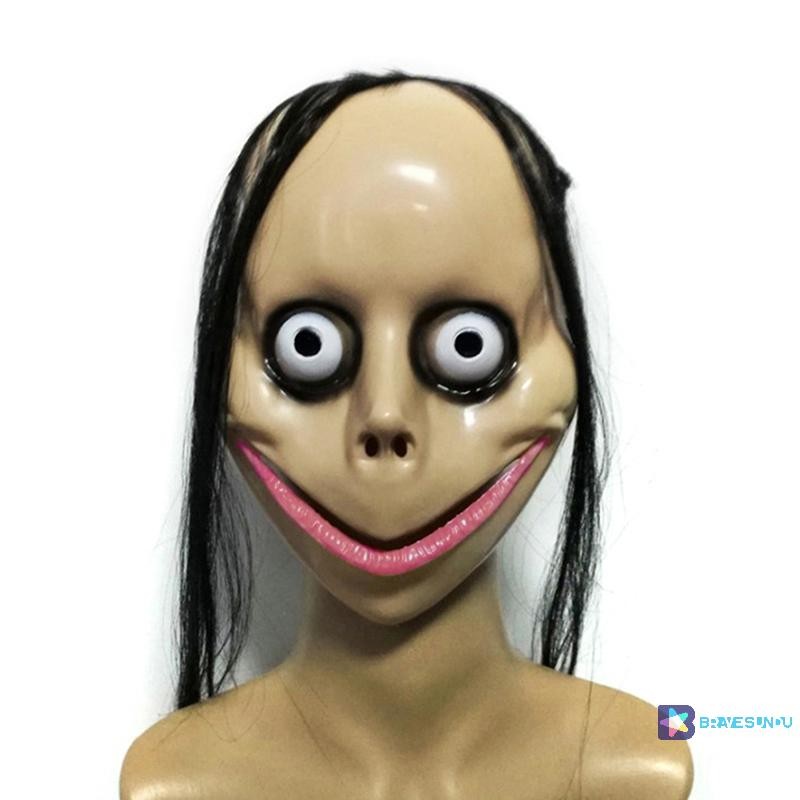 [BraveSundu] Halloween Horror With Long Hair Mask Funny Mask V-shaped ...