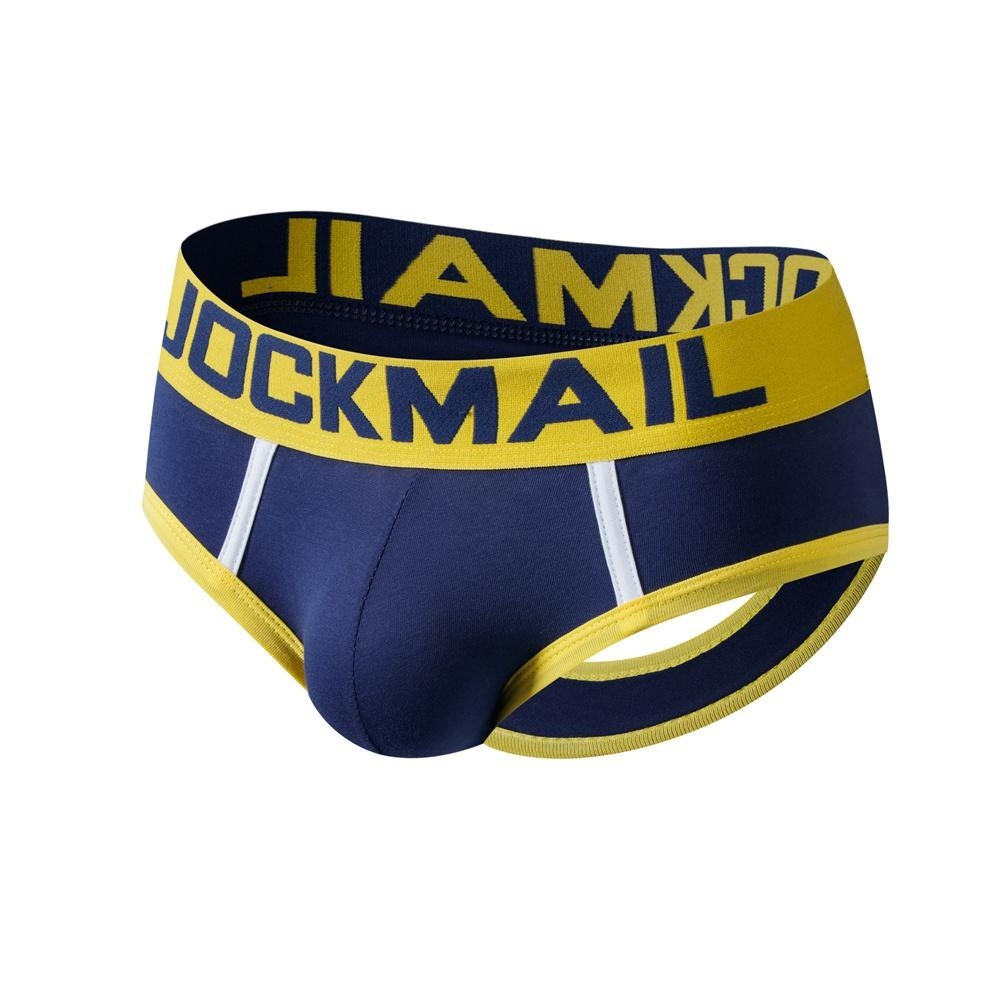 JOCKMAIL Sexy Men Underwear BOTTOMLESS BOXER Black men G-strings Short ...