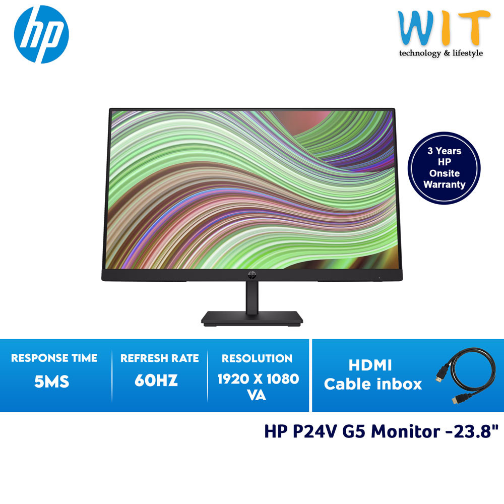 HP P24V G5 Monitor -23.8" FHD (1920x1080) /5ms /VA Panel /60Hz /HDMI ...