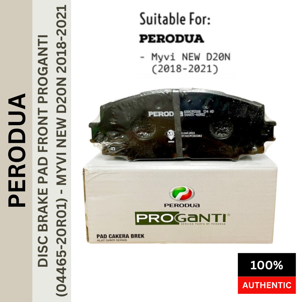 (04465-20R01)【100% ORIGINAL】PERODUA DISC BRAKE PAD FRONT PROGANTI ...
