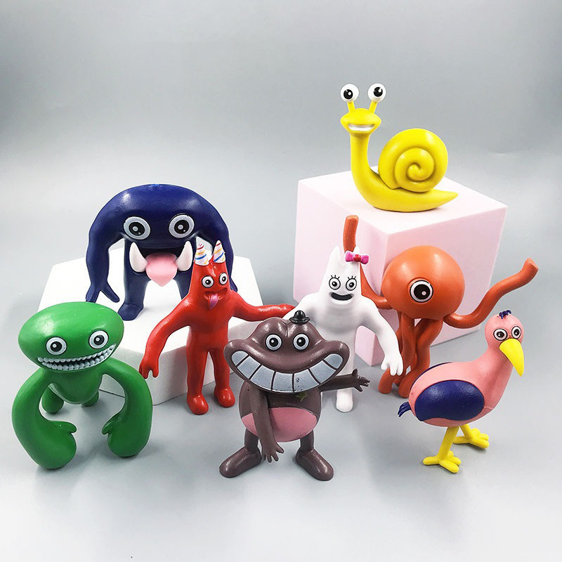 8pcs/set Cartoon Garten of Banban Cute Anime Figure Toys Action Model ...