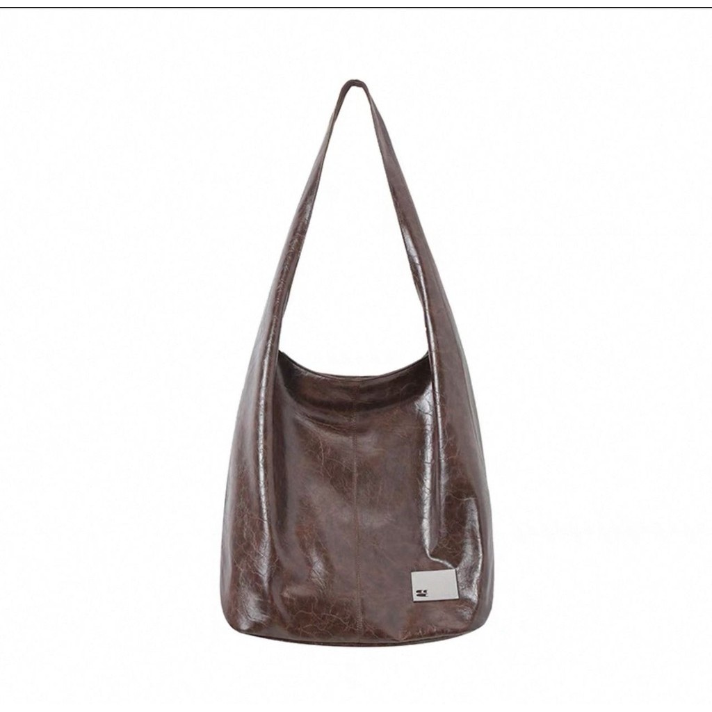 CRYING CENTER BIG CROSSBODY BAG CB240349 (BROWN) | Shopee Malaysia
