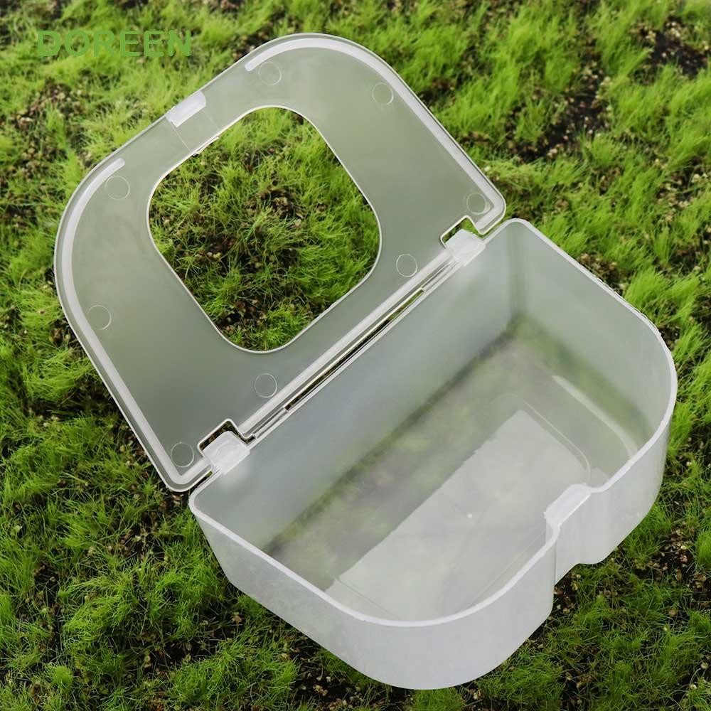 DOREEN Carrier Pigeon Food Box, Anti-splash Transparent Pigeon Anti ...