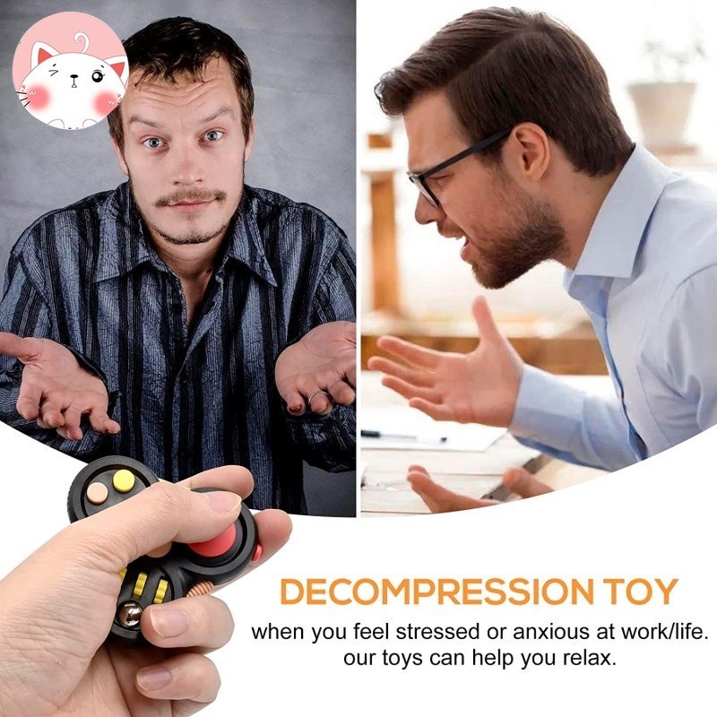 Rotating Magic Bean Fidget Spinner Cube Adult Antistress Fidget Toy ...