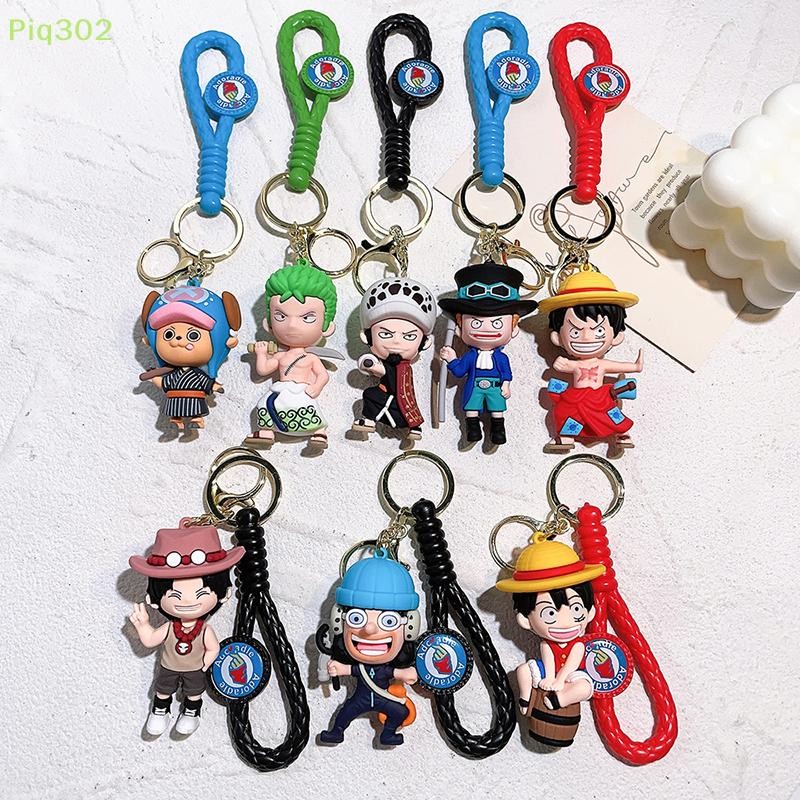 Piq302 One Piece Keychains Anime Monkey D. Luffy Tony Chopper Roronoa ...