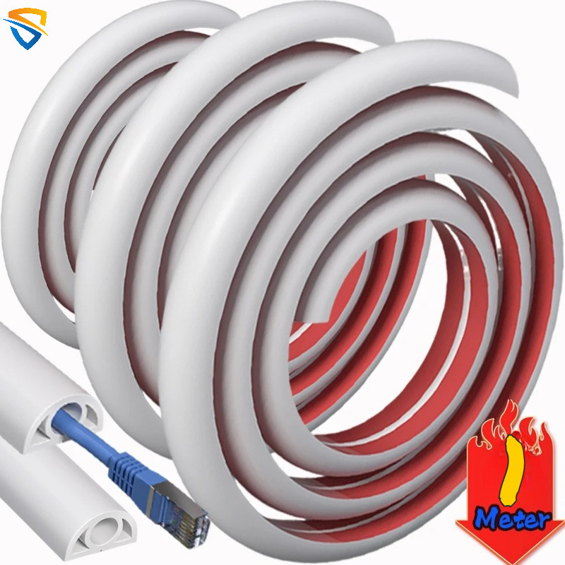 1M Waterproof Flexible Electrical Cable Protectors Self-adhesive Floor ...