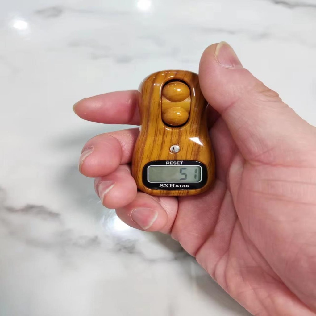 Dial Bead Counter Non-Rechargeable Manual Rolling Finger Electronic ...