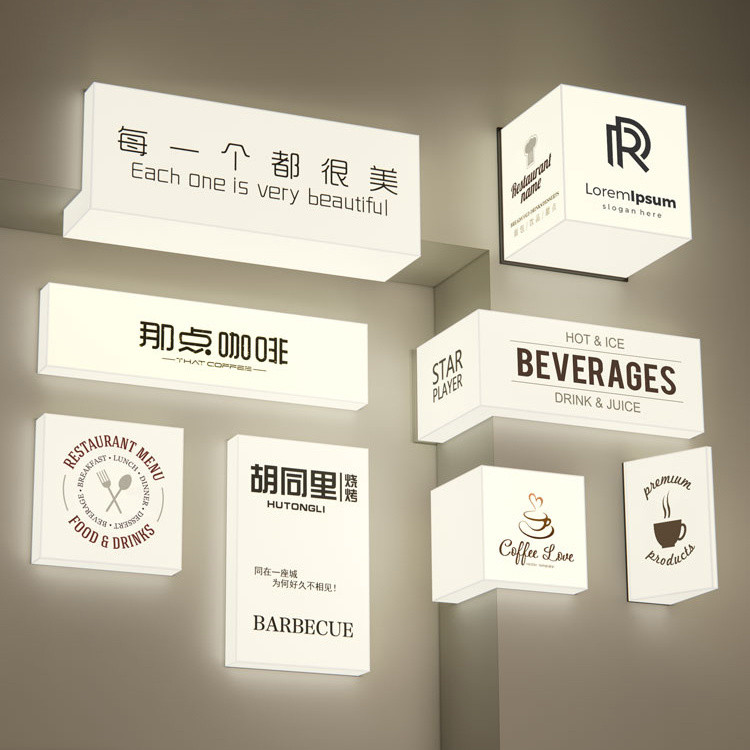 Acrylic Light Box Billboard Door Head Signboard Outdoor Waterproof ...