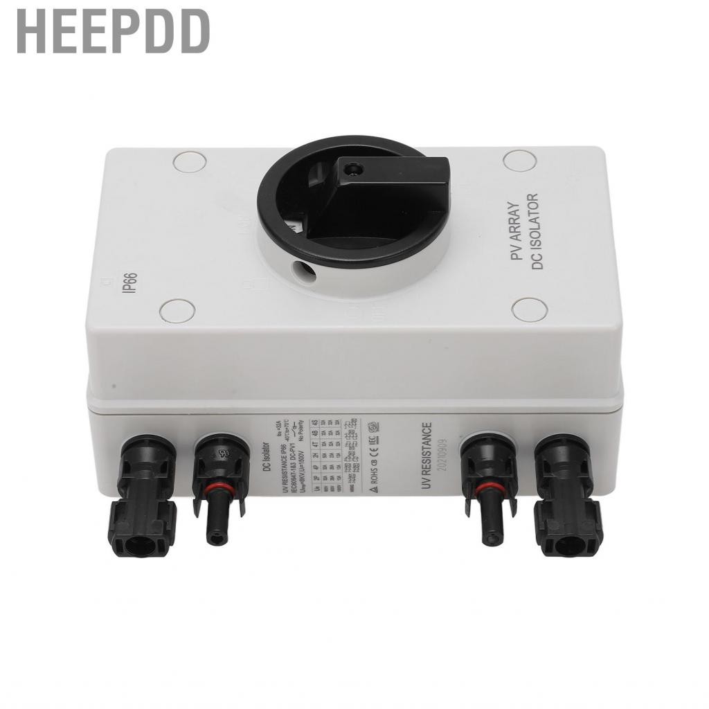 HEEPDD YWBL-WH Solar PV Disconnect Switch 1000V 32A Box Isolator DC Quick for Power System ...