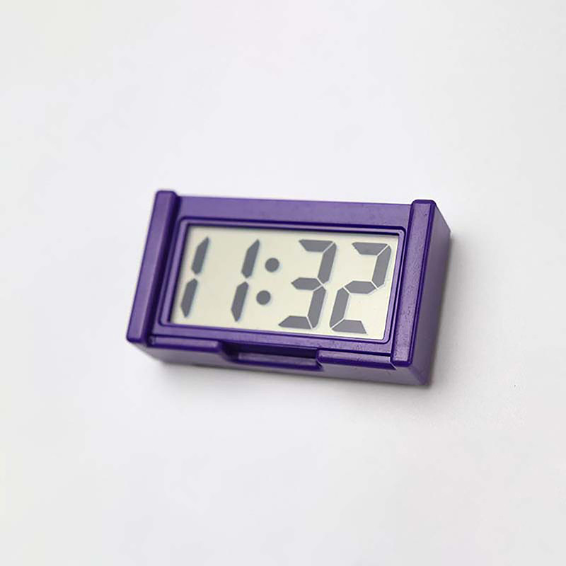 bri Mini Car Dashboard Digital Clock Vehicle Self-Adhesive With LCD Time Day Display ywr ...