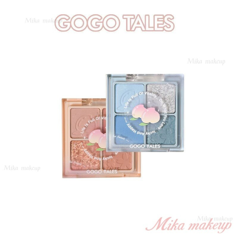 GOGO TALES Blush 戈戈舞腮红眼影二合一 Eyeshadow Powder Palette Four Color ...